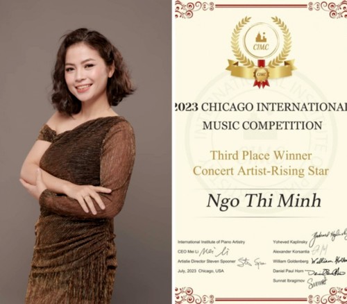 Opera singer Minh Minh finishes third at Chicago music competition