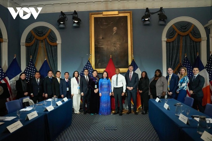 Vice president meets New York City mayor